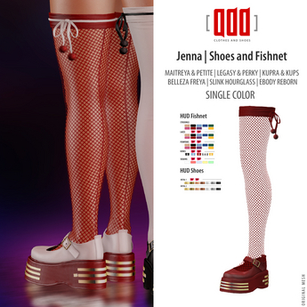 Second Life Marketplace - [ADD] Jenna Shoes and FishNet - Red